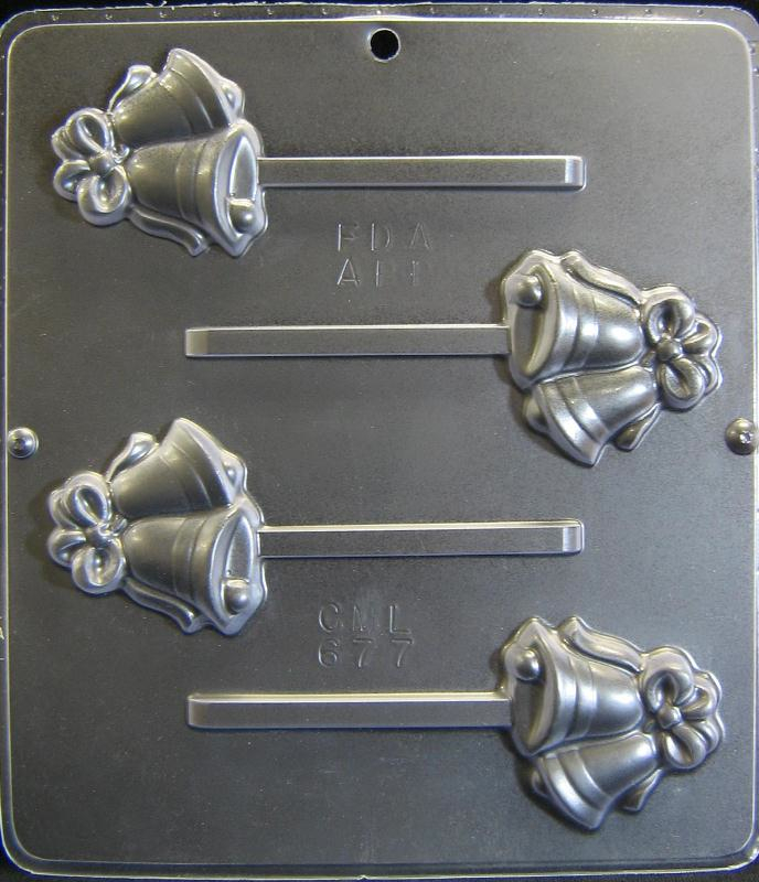 Wedding Bells with Bow Lollipop Chocolate Candy Mold Wedding 677 NEW | eBay