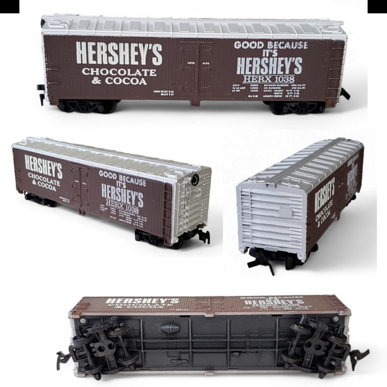 Vintage Tyco HO Scale Model Railroad Train Box Cars & Santa Fe Caboose ...