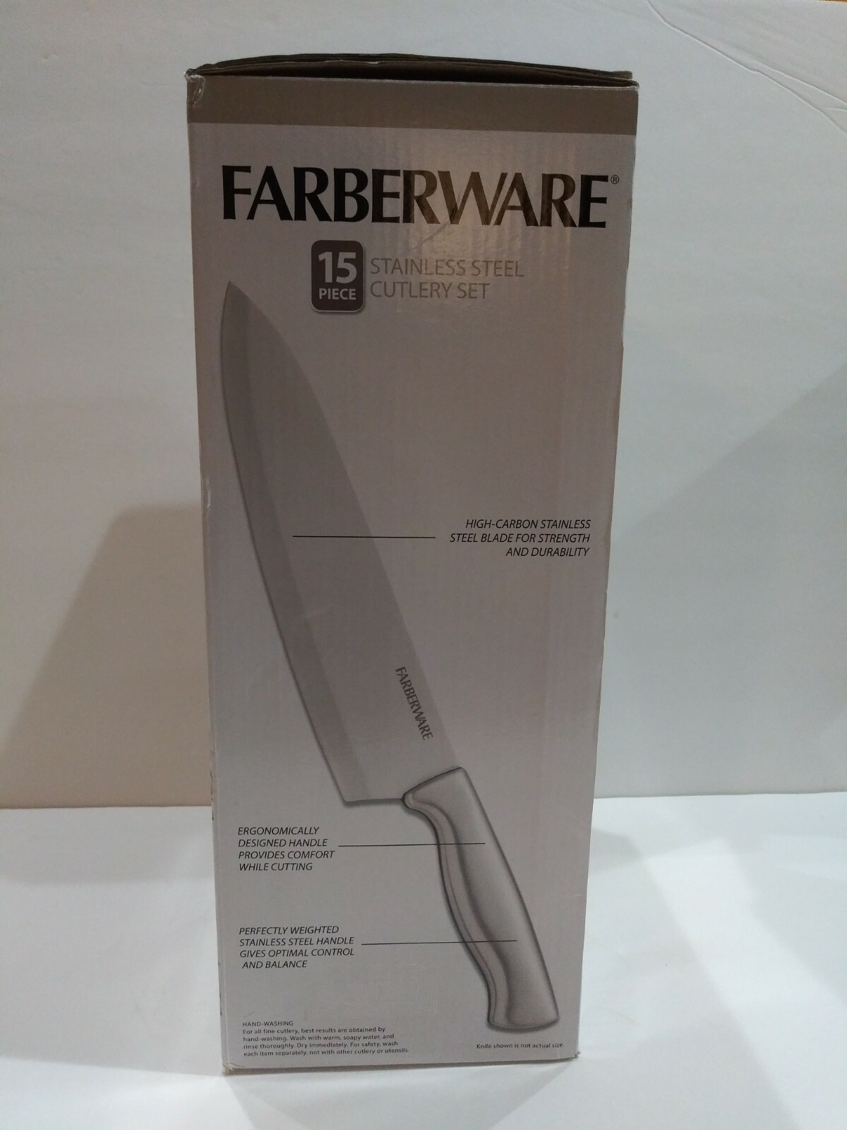 Farberware 15-piece Stainless Steel Cutlery Set Silver 01616 for sale ...