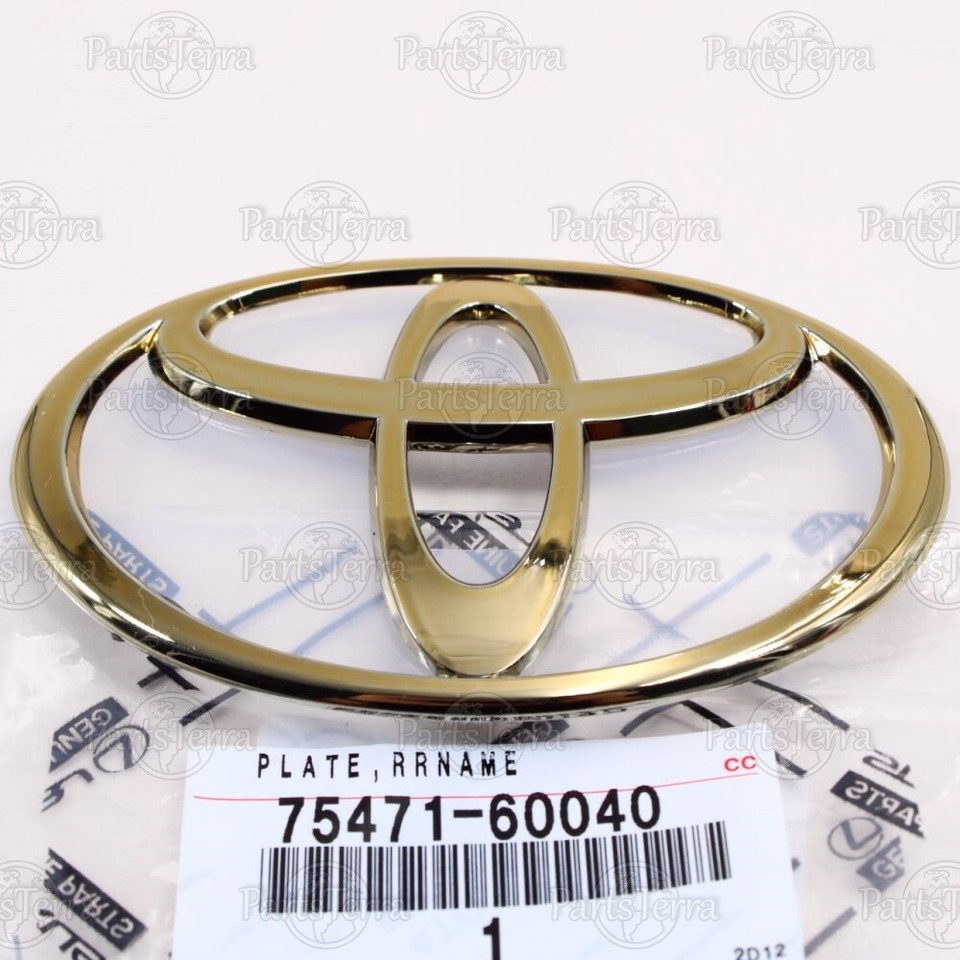 1998-2007 Toyota Land Cruiser Rear Body Gold Logo Emblem | 7547160040 ...