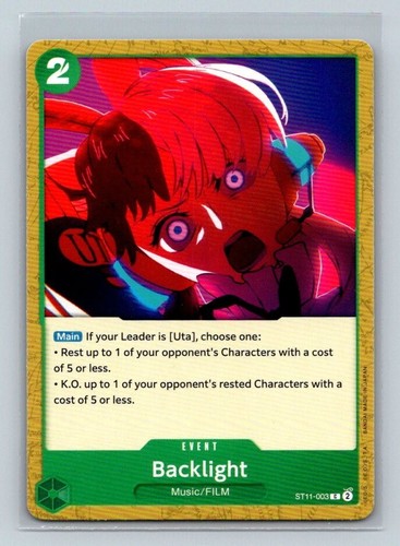 Backlight ST11-003 C Start Deck (Side Uta) One Piece Trading Card | eBay