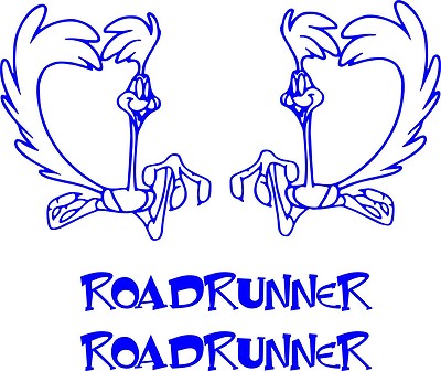 2 x ROADRUNNER graphics + 2 ROADRUNNERS in cartoon font | eBay Australia