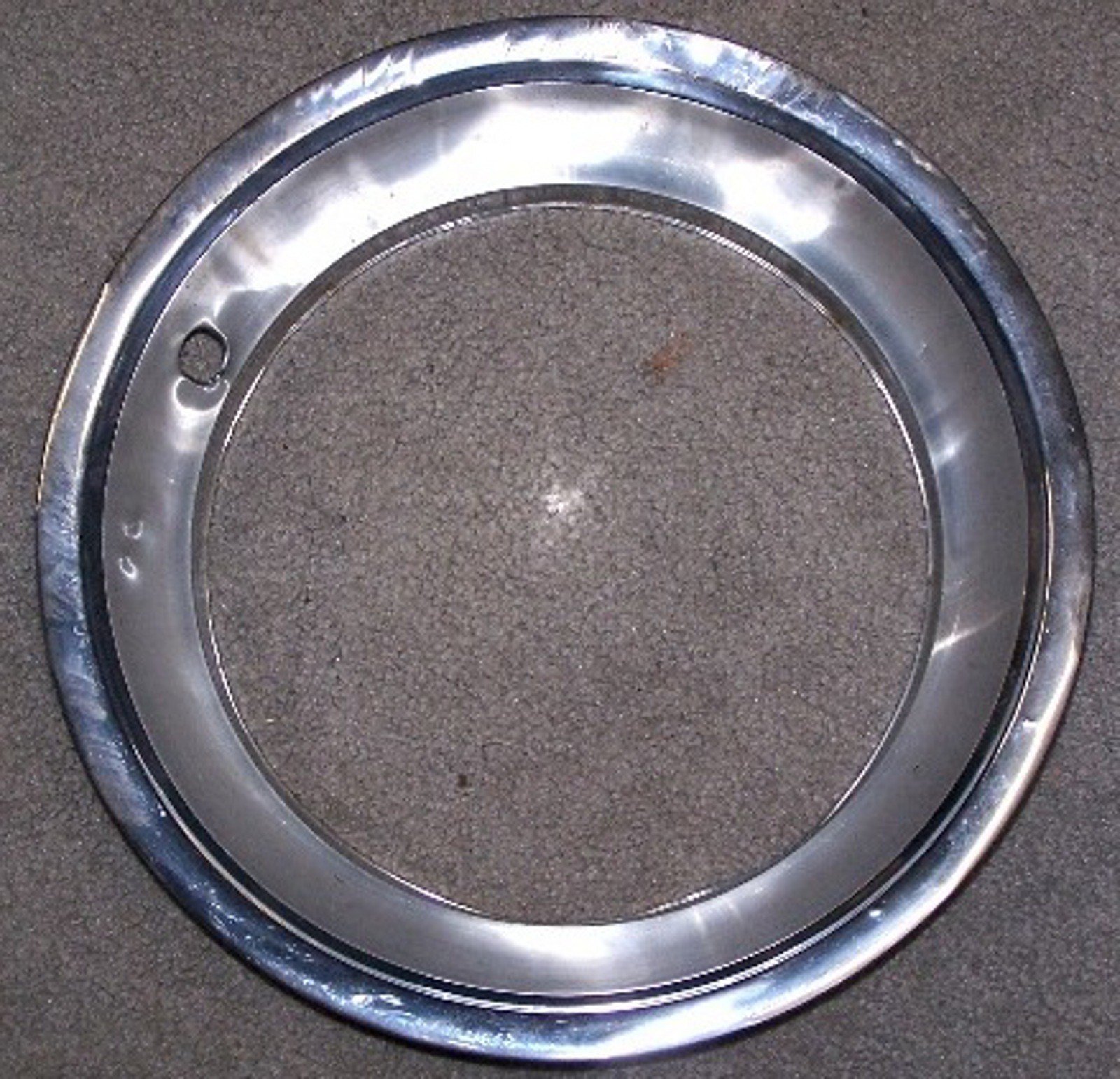 Vintage 14" Stainless Beauty Trim Ring - GM, Ford, Mopar,Chevy Rally ...