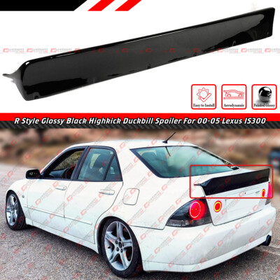 FOR 00-05 LEXUS IS300 SEDAN R STYLE GLOSS BLACK DUCKBILL HIGHKICK TRUNK ...