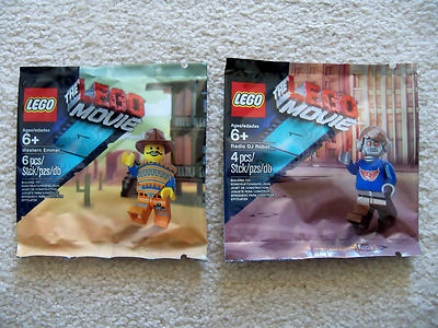 LEGO The LEGO Movie - Rare Radio DJ Robot 5002203 & Western Emmet ...
