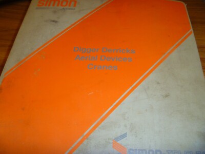 Simon Telelect Telecon II & Captain II 3900 Digger Derrick Owner ...
