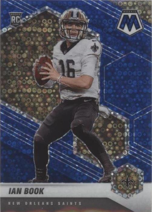 2021 Panini Mosaic - Rookies Ian Book #327 No Huddle Blue Mosaic Prizm ...