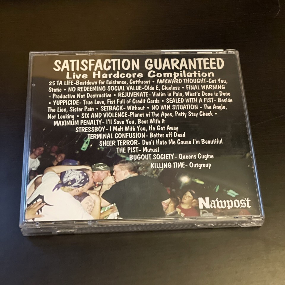 RARE* SATISFACTION GUARANTEED LIVE HARDCORE COMPILATION NEW CD- NRSV, 25 ta Life 880270140626 | eBay