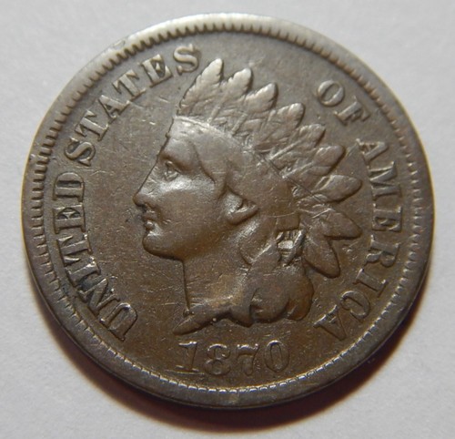 Indian head cent 1870 pick-axe error collector coin LIBERTY | eBay