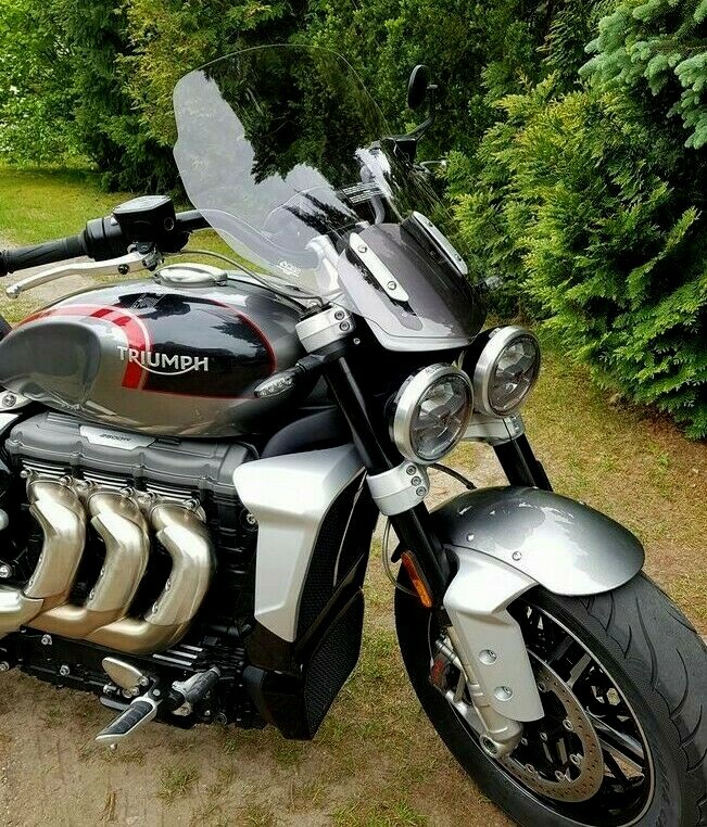 Triumph Rocket 3 GT Tall Sport Tourer Windscreen Windshield Light Brown ...
