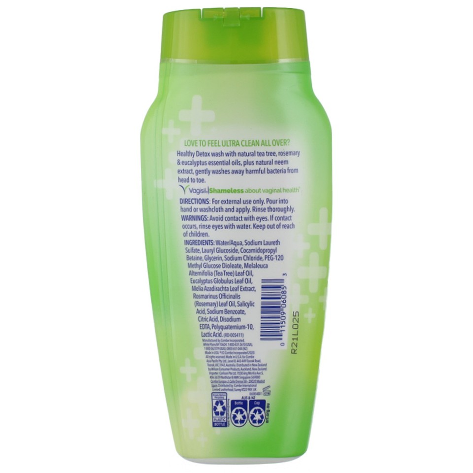 5 Pack Vagisil Healthy Detox Daily Intimate Wash, Tea Tree/ Eucalyptus ...