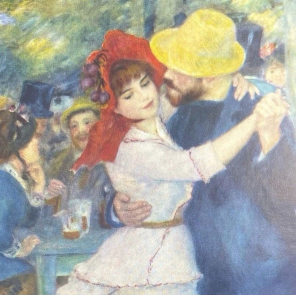 DANCE AT BOUGIVAL, 1883 Artist Pierre-Auguste Renoir Fine Art Print 50 ...