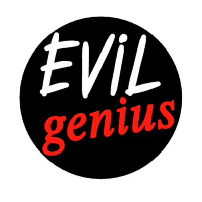 EVIL GENIUS pin button funny badge emo punk smart geek | eBay