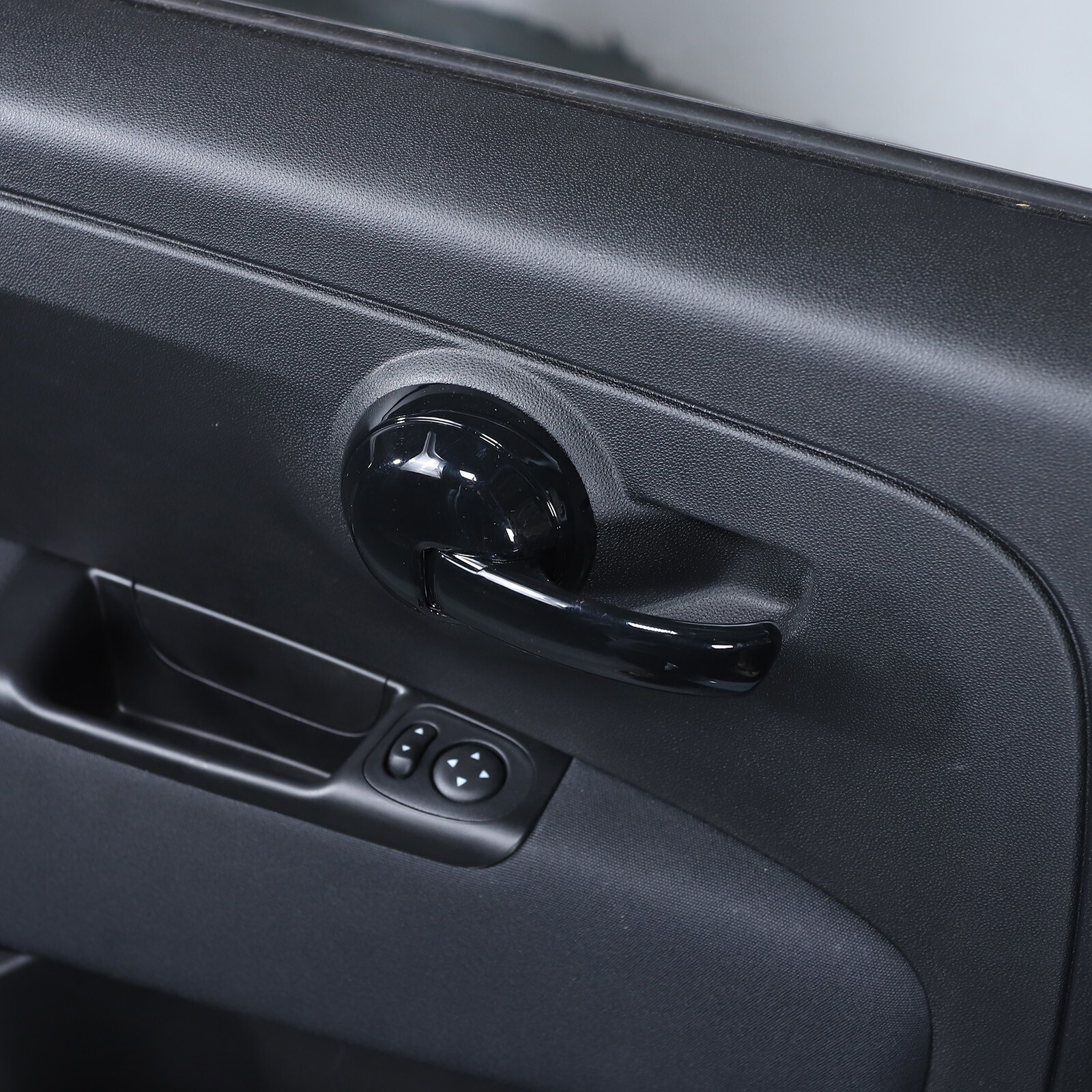 For Fiat 500 2010-2023 ABS Glossy Black Car Inner Door Handle Replace ...