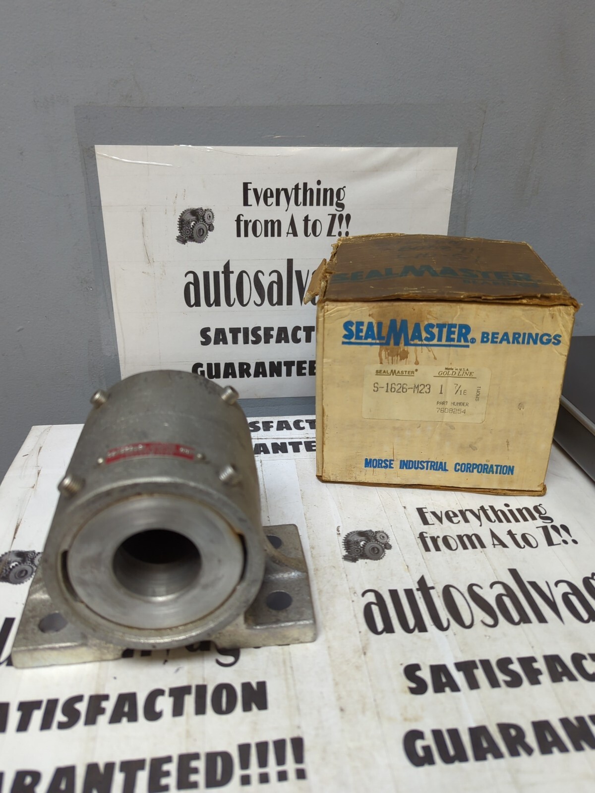 SEALMASTER,S-1626-M23,PILLOW BLOCK BEARING 1-7/16 INCH BORE NOS | eBay