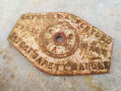 Small Cast iron plaque Entwisle Kenyons cast iron sign plaque plack ...