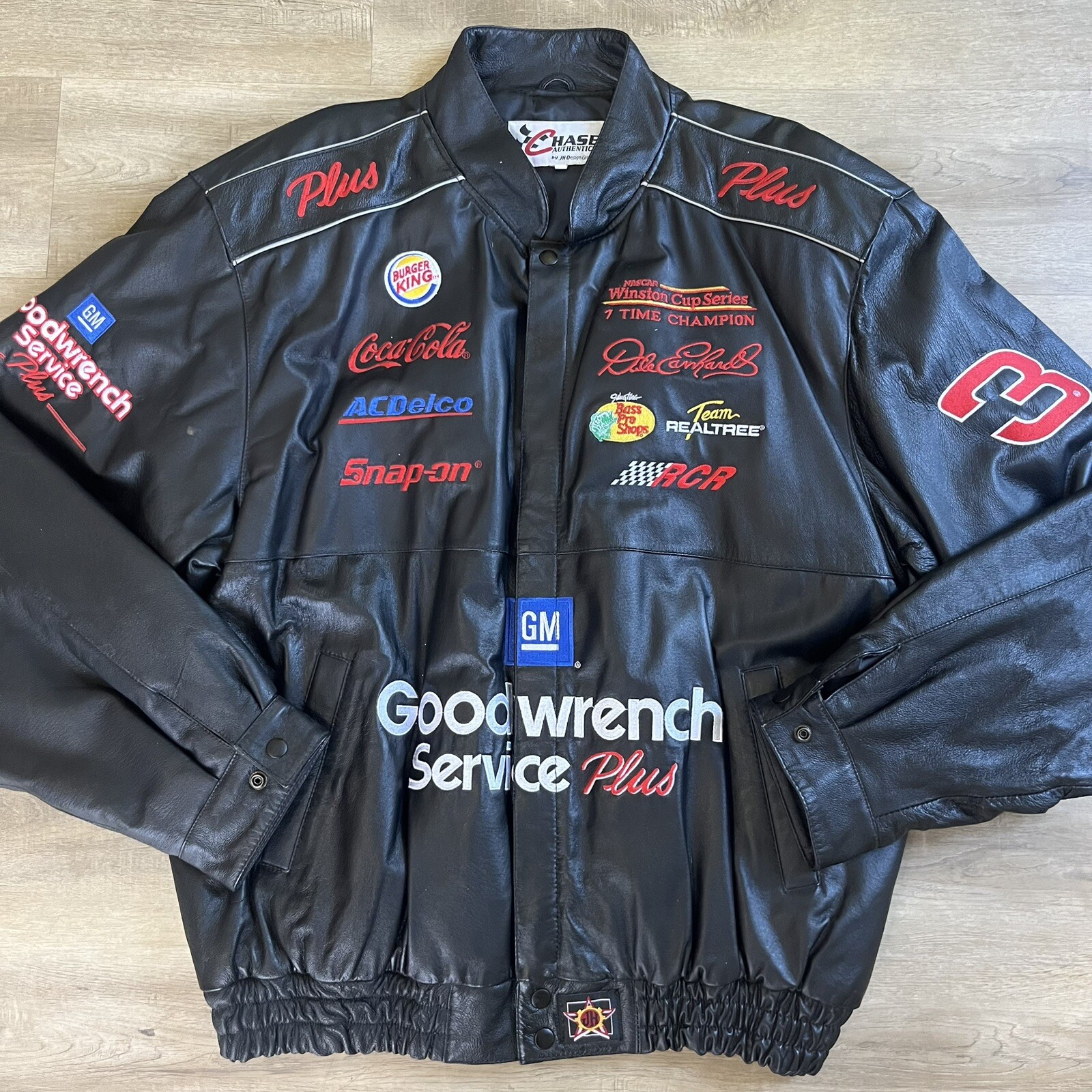 Vintage Dale Earnhardt Leather Winston Cup Series Jac… - Gem
