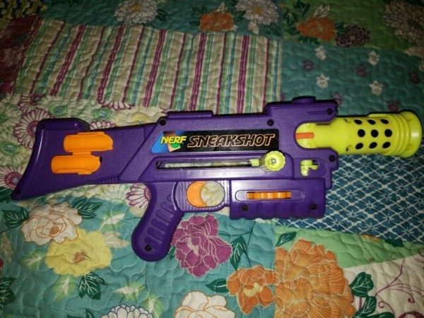 Nerf Sneak Shot Corner Shooter Dart Gun Blaster Vintage 90s Toy Kenner ...