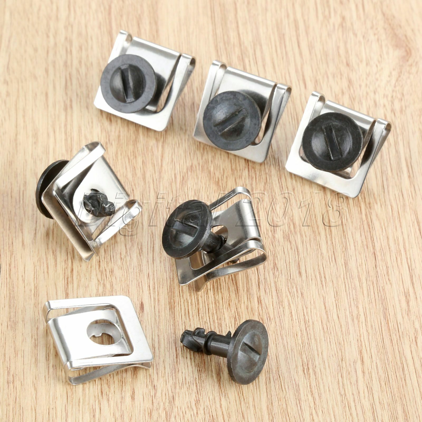 10x Under Engine Cover Clips w/ Screws for Passat B5 1997-2000 98 99 A4 ...