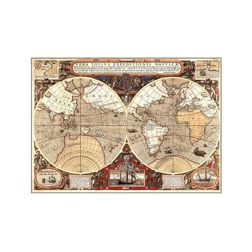 Retro Art Old World Nautical Map Wall Art Decor | eBay