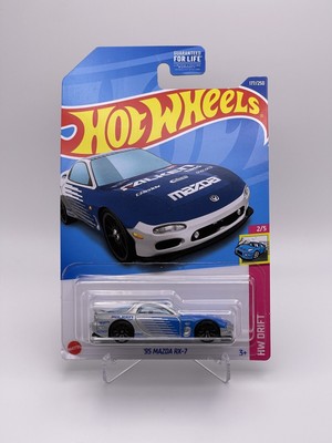 2022 Hot Wheels #177 Blue Falken 95 Mazda RX-7 HW Drift P Case | eBay
