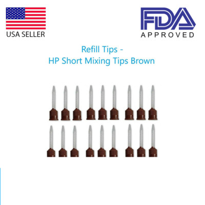 Defend type VP-8165 50x HP Brown Short Cement 1:1 Mixing Tips | eBay