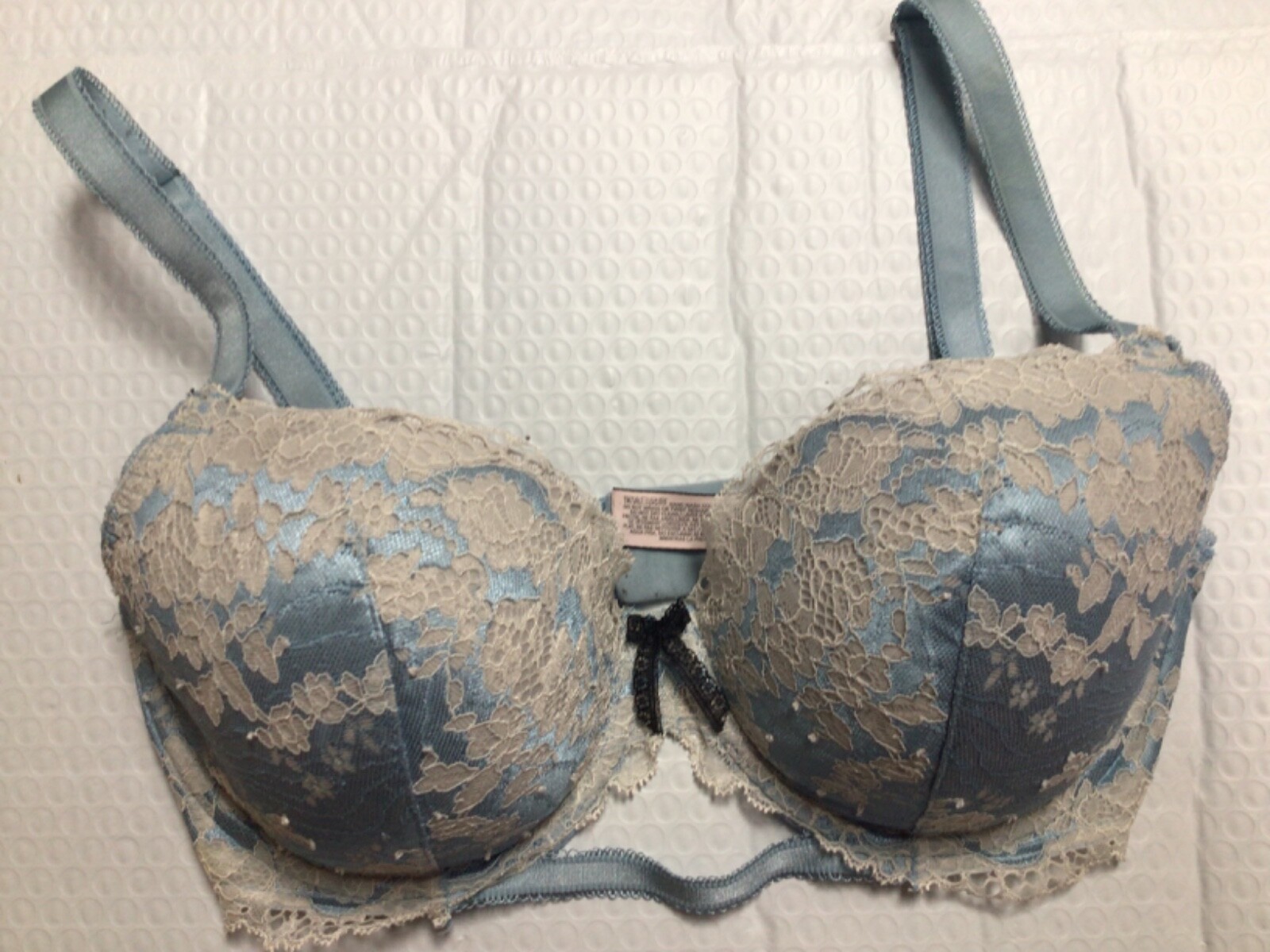 32DDD Victorias Secret Womens Blue Underwire Padded Dream Angels Bra ...