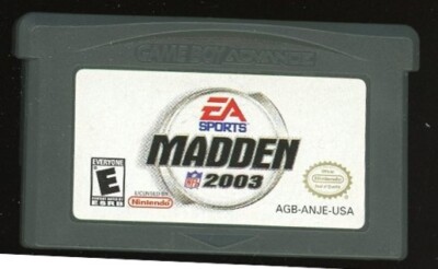 Cartridge Only - Nintendo Gameboy Advance - Madden 2003 | eBay