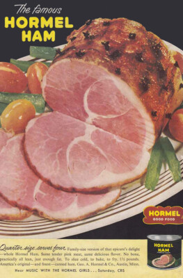 1951 Hormel Ham: Quarter Size Vintage Print Ad | eBay