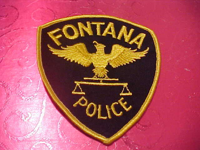 FONTANA CALIFORNIA POLICE PATCH SHOULDER SIZE UNUSED | eBay