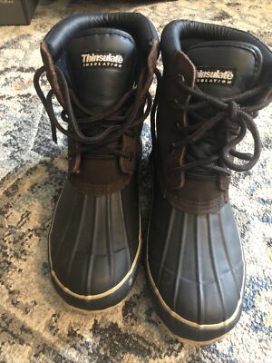 Pro Line Boots Thinsulate Rubber Snow Hiking Winter Boots Woman's 8 | eBay