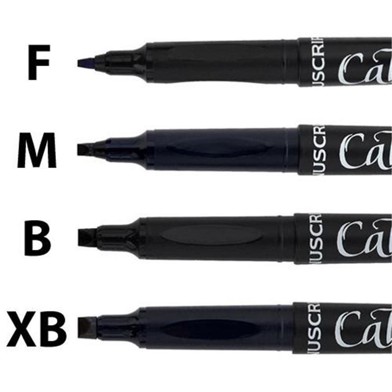 Callicreative Manuscript Italic Calligraphy Black Fine Medium Broad ...