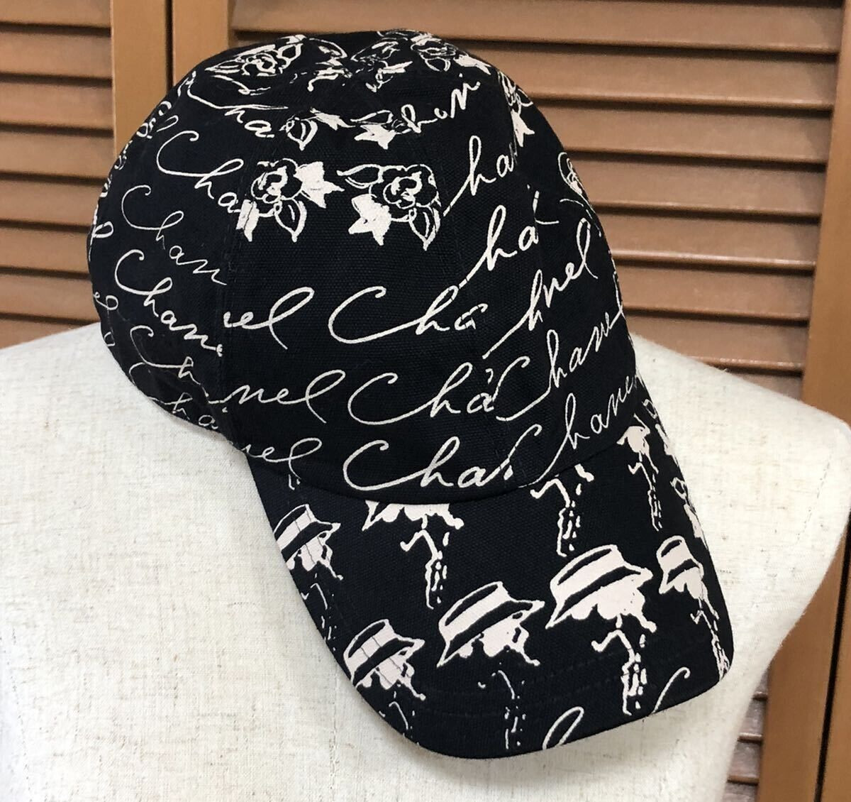 CHANEL Hat Baseball Cap Coco Logo Mademoiselle Canvas… - Gem