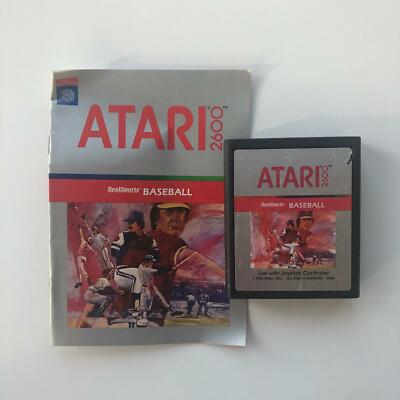 BASEBALL Atari 2600 2640 Original Game Cartridge and Manual | eBay