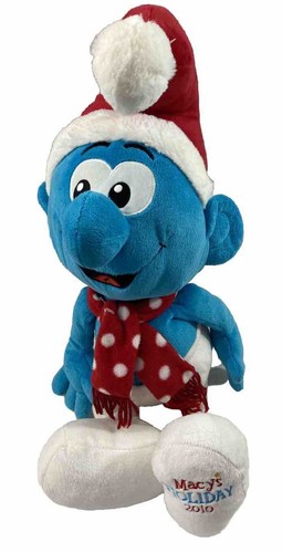 MACY'S HOLIDAY Smurf 2010 Christmas 22" stuffed plush toy character | eBay