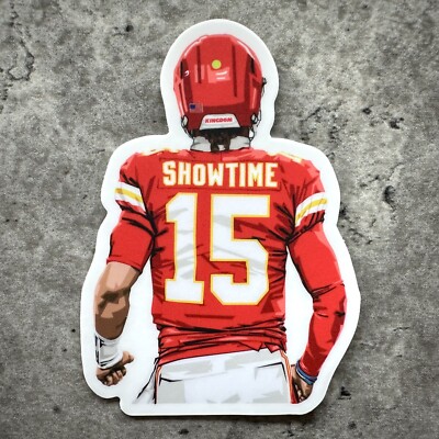 Showtime Patrick Mahomes 3” Die Cut Sticker Kansas City Chiefs Super ...