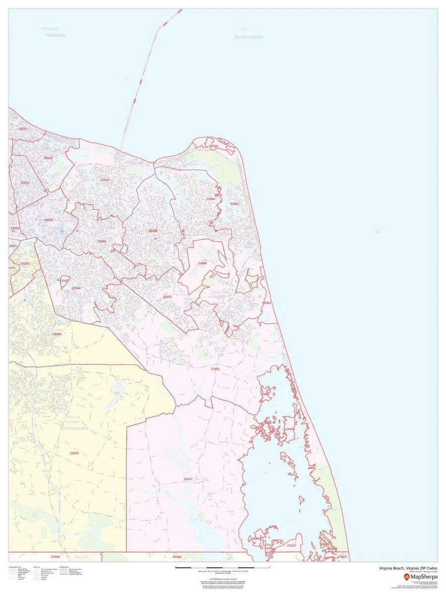 Laminated Zip Code Maps
