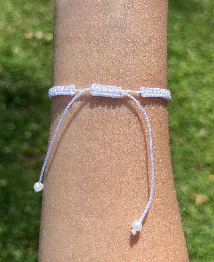 White Threaded Gold Plated Butterfly Charm Bracelet | eBay