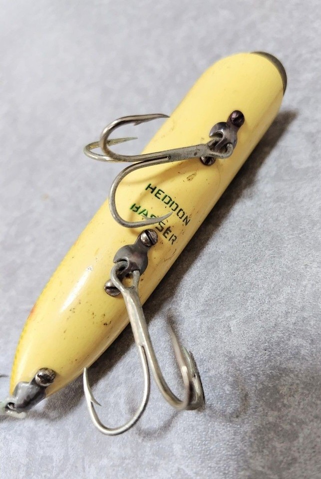 Vintage Heddon Wood Basser Fishing Lure Old Heddon Bass Fishing Bait | eBay