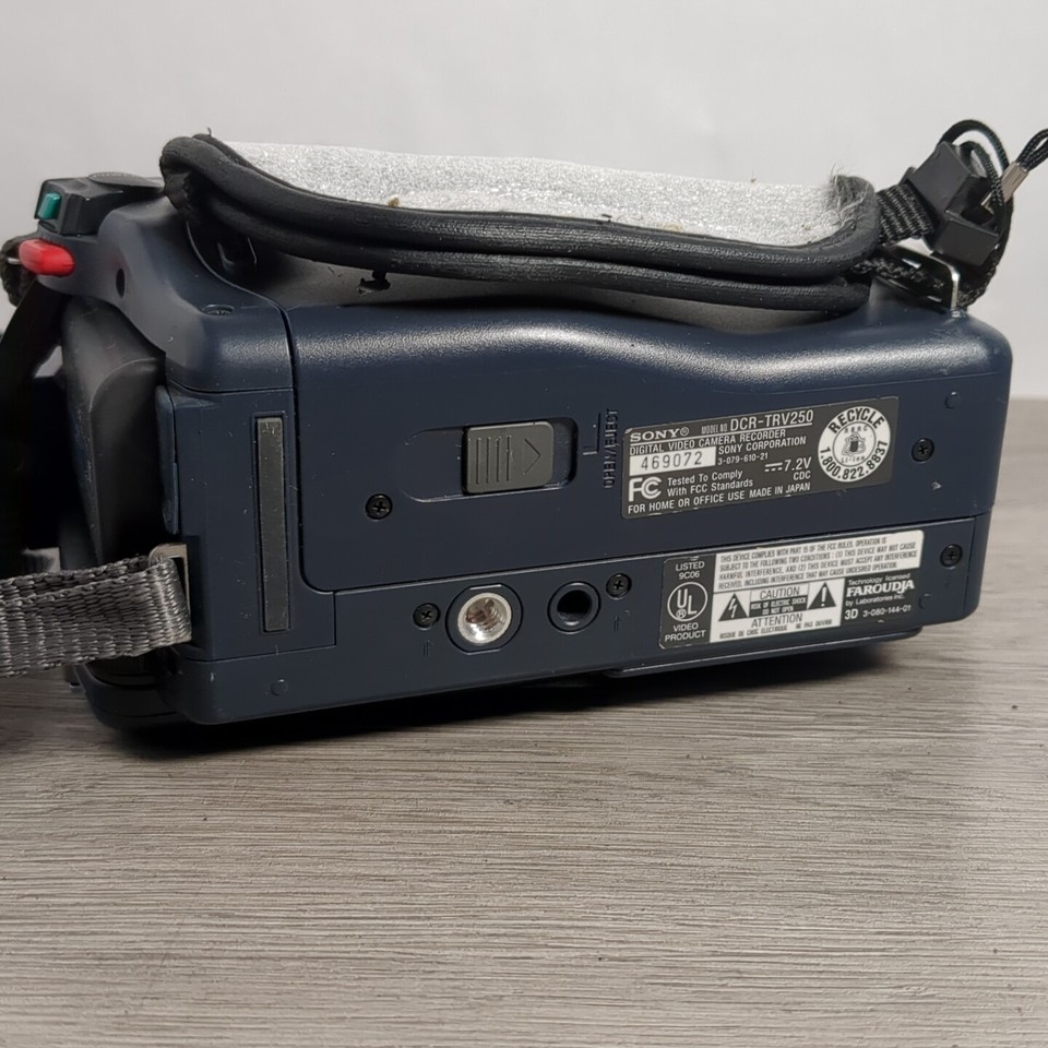 Sony Handycam DCR-TRV250 Camcorder Digital 8 Video Camera Tested ...