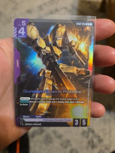 Gundam Gusion Rebake - Gundam TCG Dual Impact GD02-055 FOIL LR | eBay