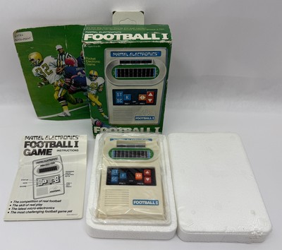 Vintage MATTEL 1977 Football I Electronic Handheld Video Game w ...