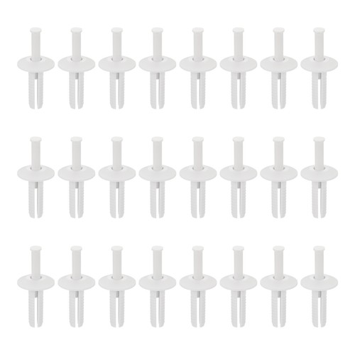 50Pack 1/4" x 3/4" Nylon Drywall Rivets Mushroom Blind Rivets White | eBay