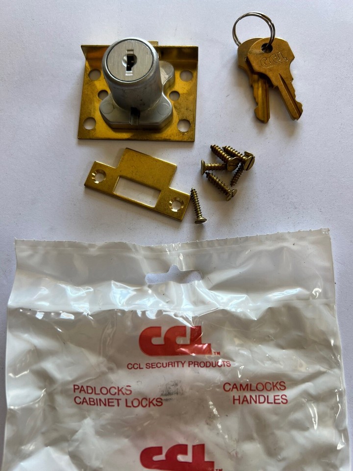 New Corbin Cabinet Lock CCL Drawer Lock Spring Bolt Brass 02065 1/2 | eBay