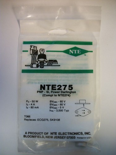 NTE Electronics- NTE275 NTE278 NTE280 NTE285 NTE287 NTE288 NTE289 NTE289A NTE290 | eBay