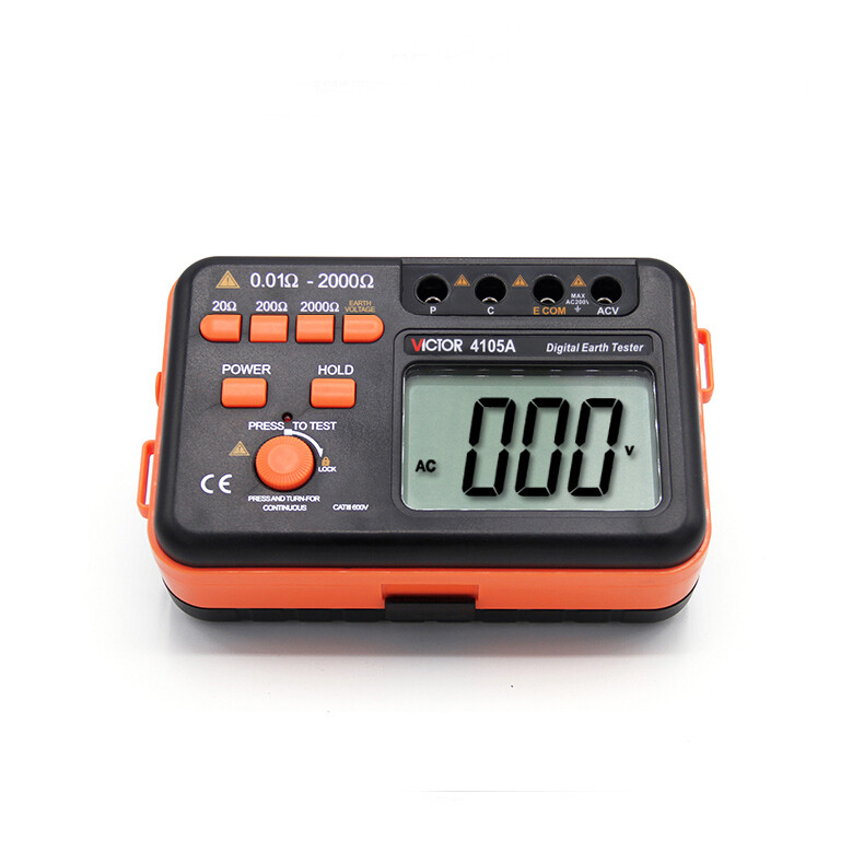 VICTOR 4105A New Type Digital Earth Ground Resistance Tester Manual ...