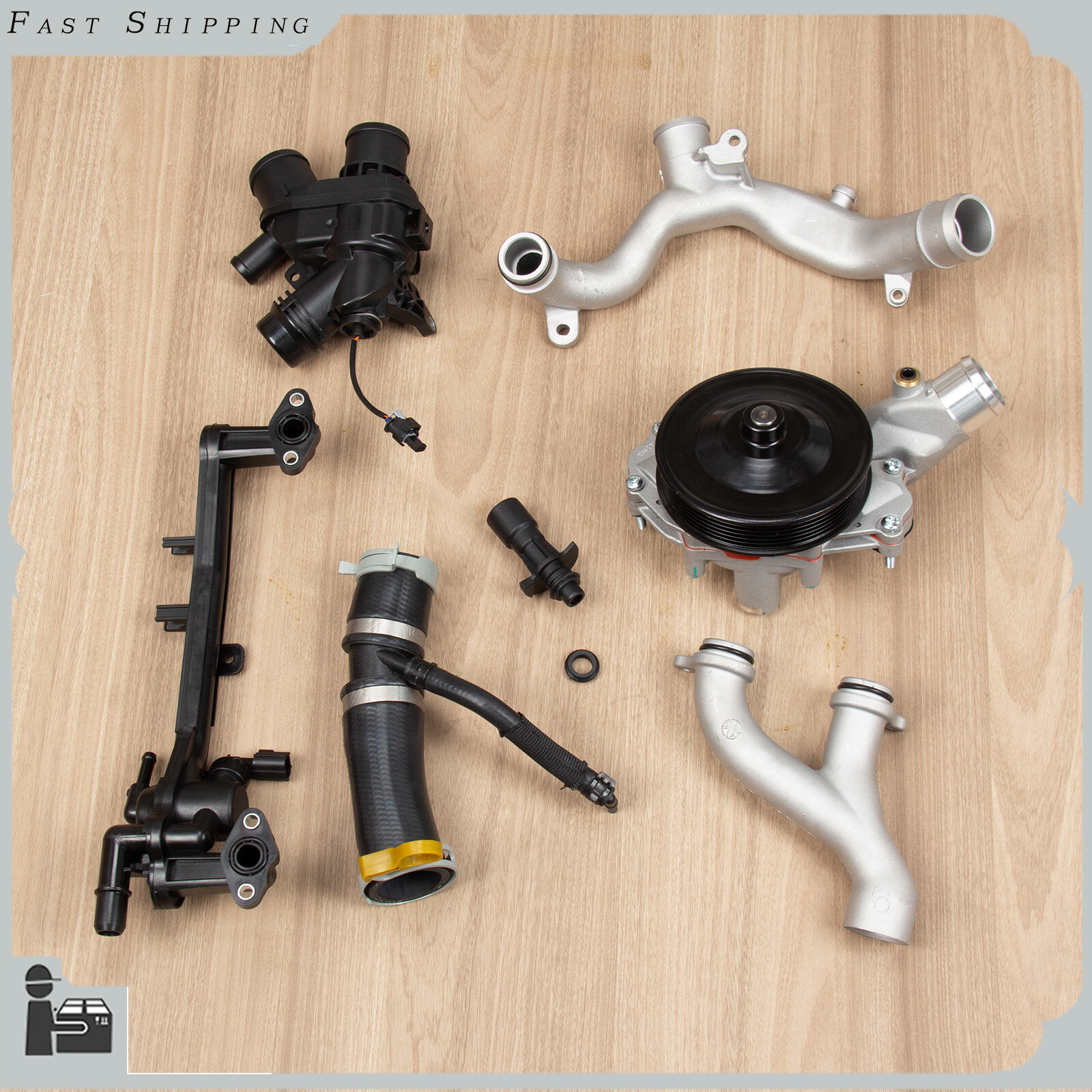 Upgraded Coolant Water Pump Pipe System Kit For Land Rover Range Rover ...