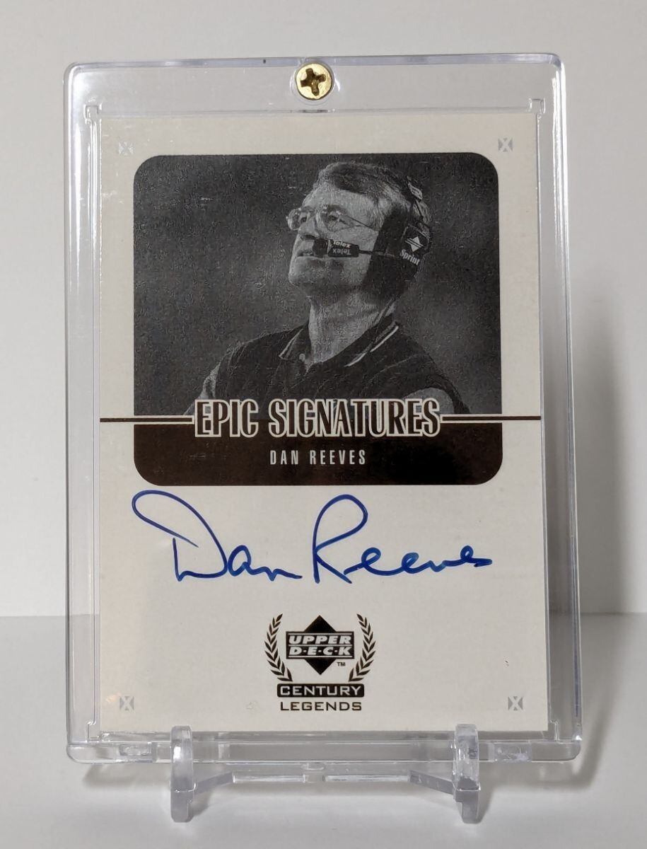 DAN REEVES 1999 UPPER DECK EPIC SIGNATURES ON CARD AUTO | eBay