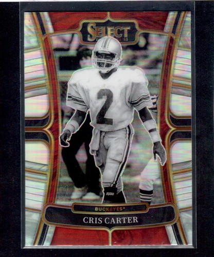 2023 Panini Select Draft Picks #93 Cris Carter Silver Prizm - Ohio ...