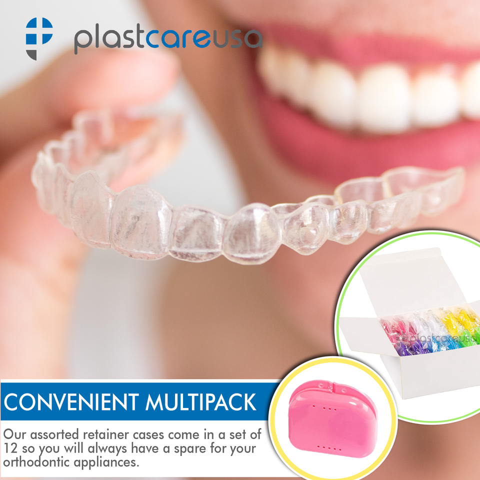 12 Sealed Assorted Dental Retainer Boxes Denture Case, Mouthguard ...